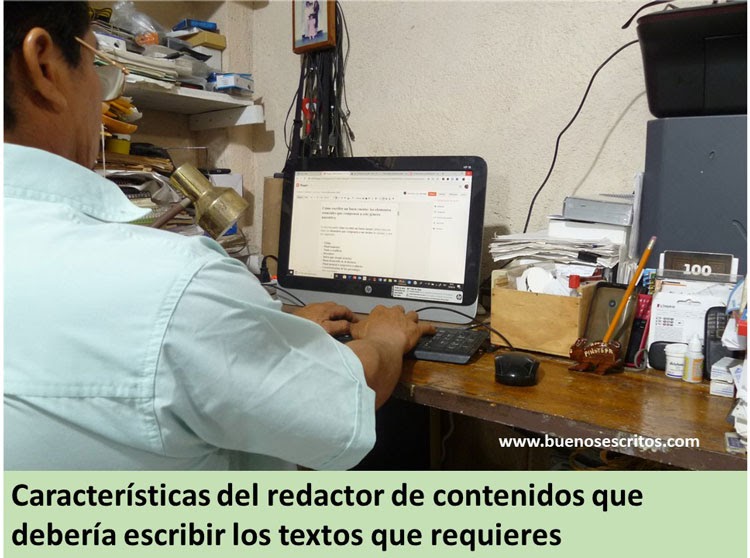 El redactor de contenidos que debería escribir para ti