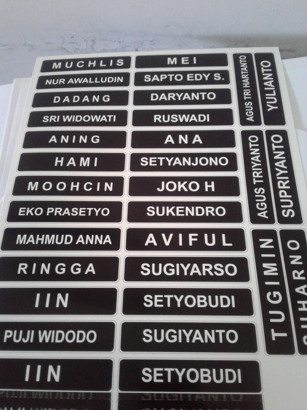 Cara Mudah membuat nama dada / name tag akrilik tanpa resin ~ Blog edukasi