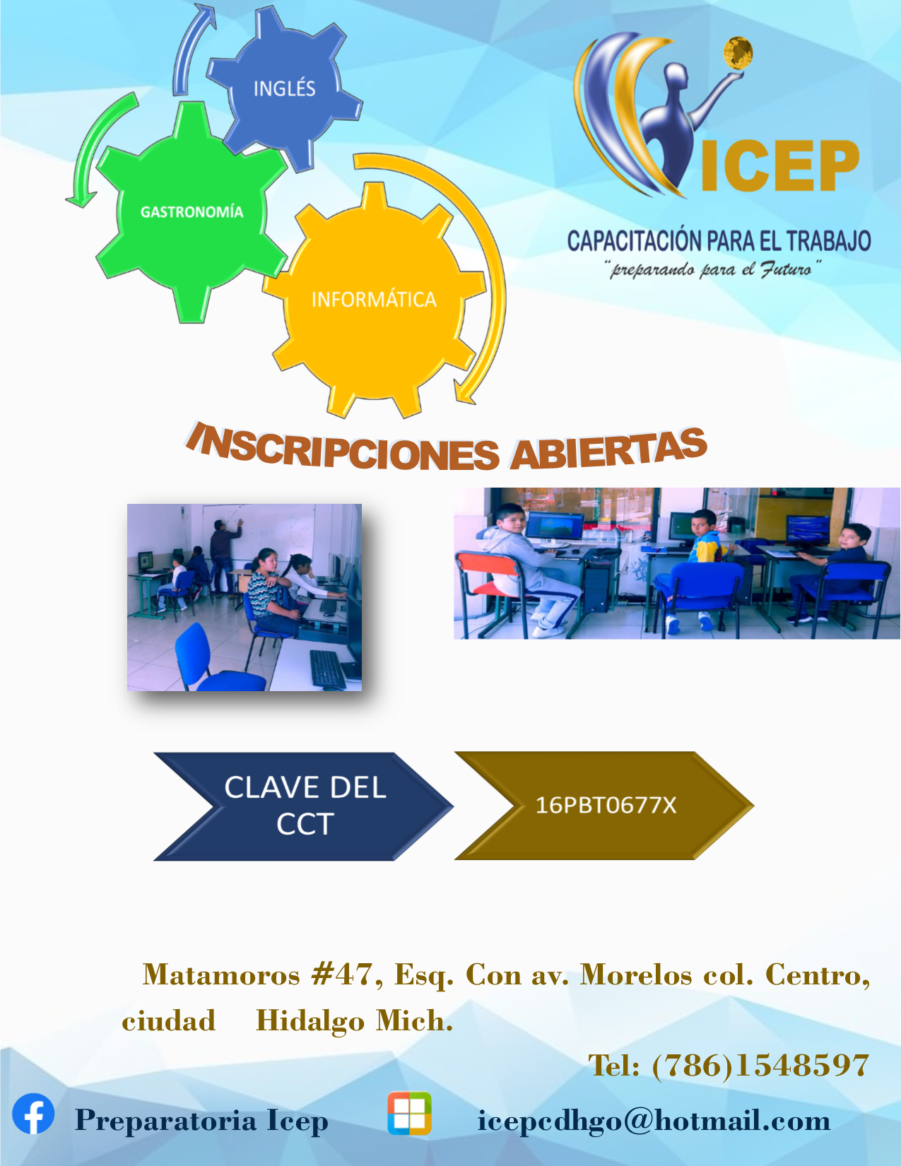 "PLANTEL ICEP" : CAPACITACÓN PARA EL TRABAJO