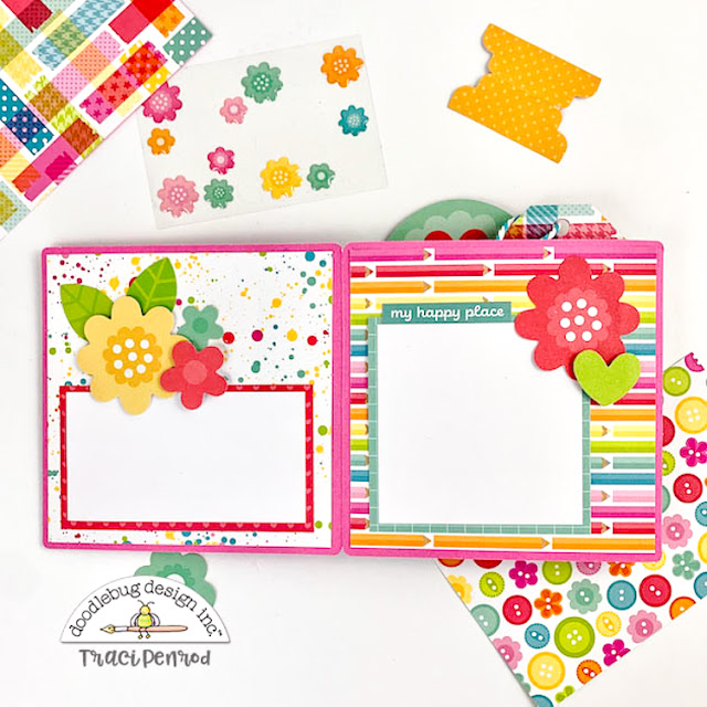 Doodlebug Design Inc Blog: CUTE & CRAFTY ACCORDION MINI ALBUM | with Traci