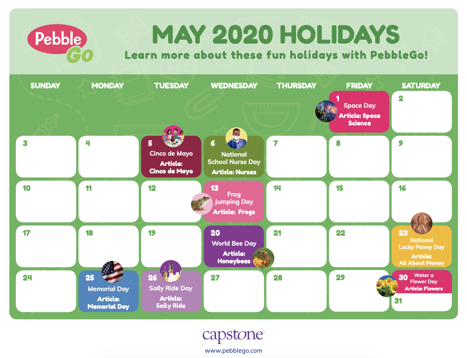 The Library Voice: A Fun Way To Celebrate With PebbleGo Throughout the ...