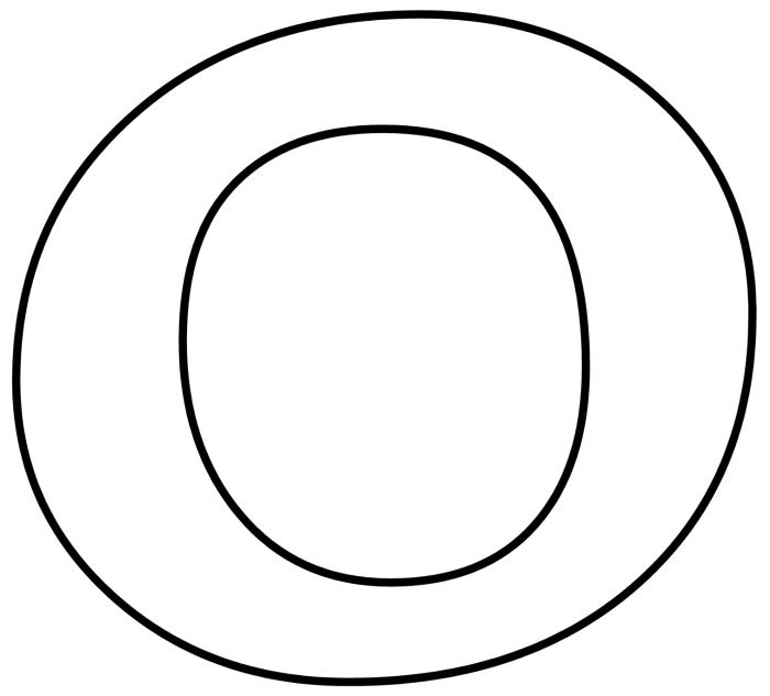 O In Bubble Letters - Formal Letters