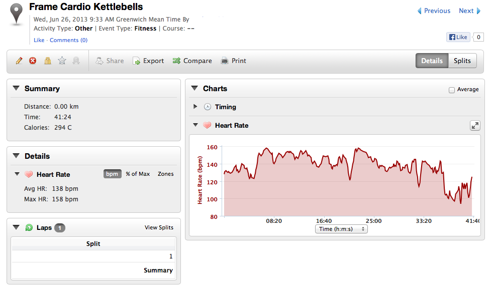 Around The Fitness World In 80 Days: Day 55 ! Cardio Kettlebells @Frame