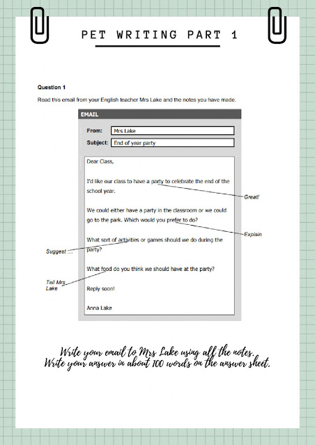 FCE Practice - 1st Bachillerato: Writing Paper - Part 1 2021