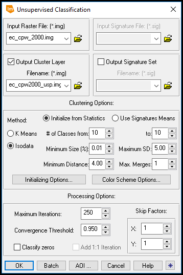 GEOG 438: Advanced Remote Sensing: Lab 3: Unsupervised Classification
