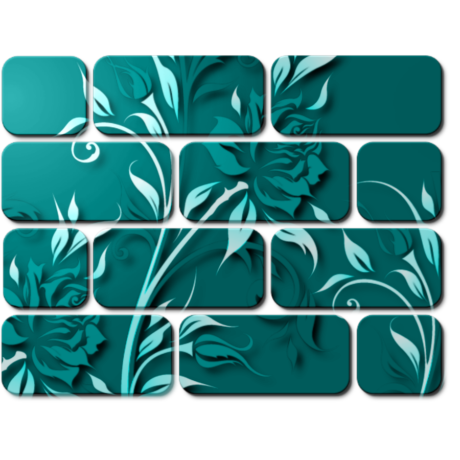 M. Michielin Alphabets: ORNAMENTAL FLOWER ARIAL BLUE ALPHABET, NUMBERS ...