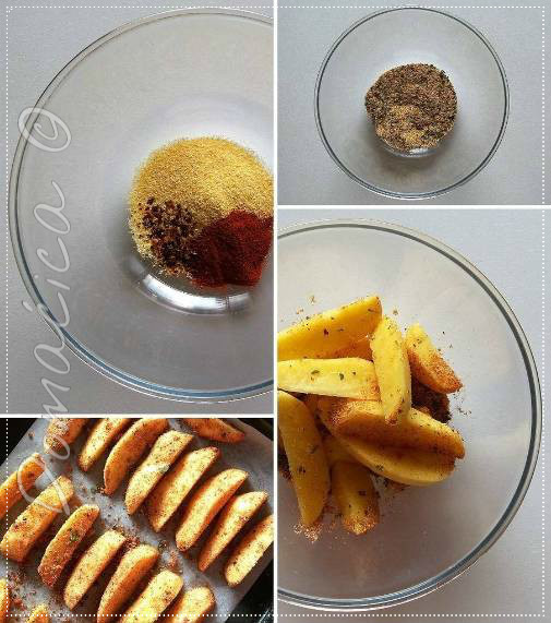 Provereni recepti - Books and Cook: Pečeni krompir s kukuruznim brašnom i začinima