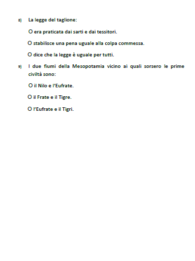 VERIFICA SUMERI, BABILONESI E ASSIRI classe quarta | MyFunFlipCl@ss ...