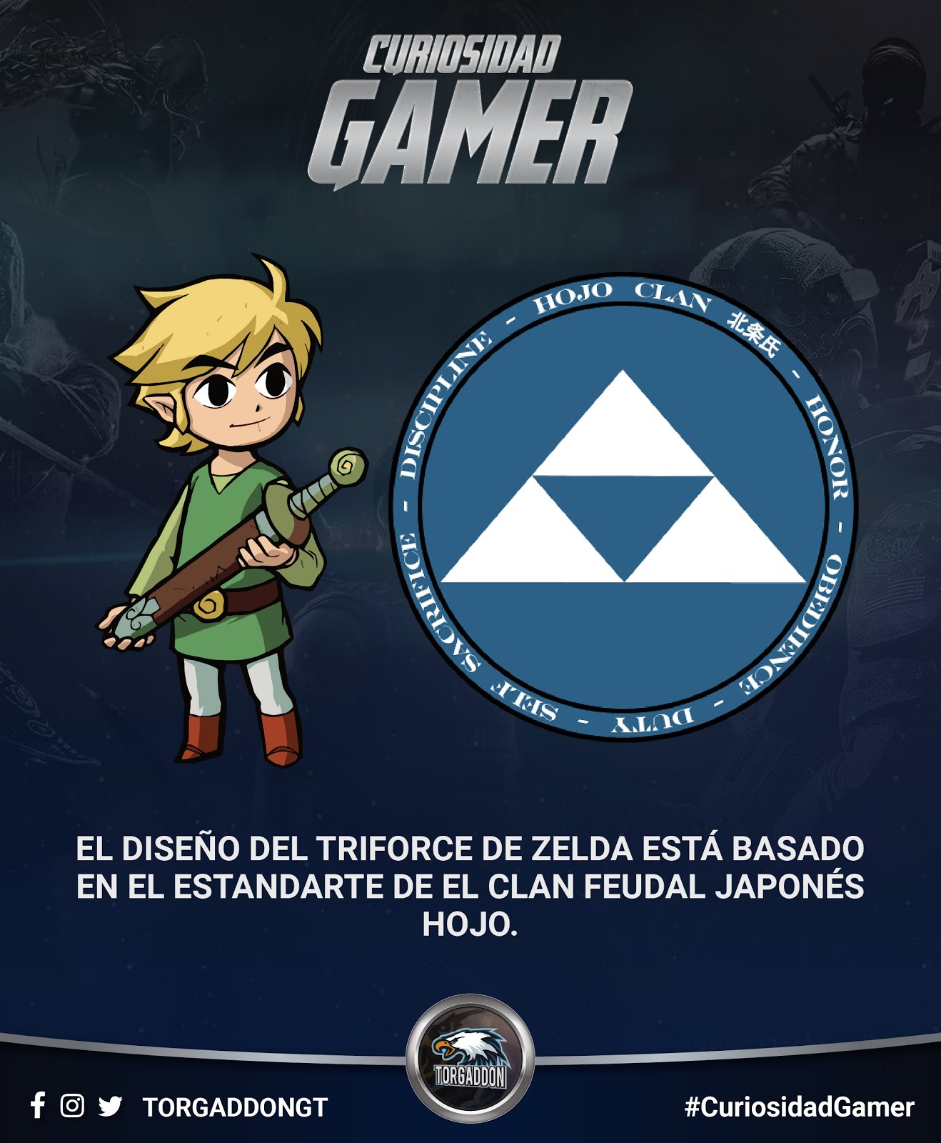 El diseño del Triforce de Zelda está basado en el estandarte de el clan ...