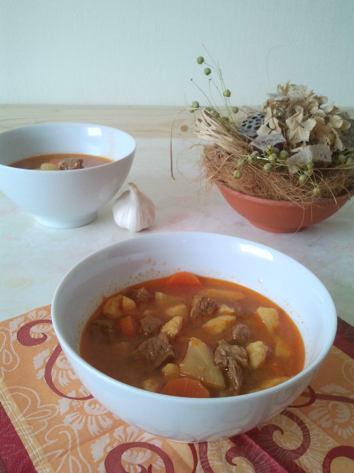 The famous Hungarian gulyás (a.k.a goulash) ~ Baklavaria