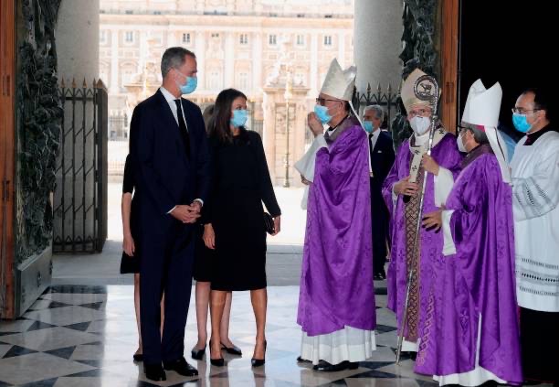Funeral mass at Almudena Cathedral