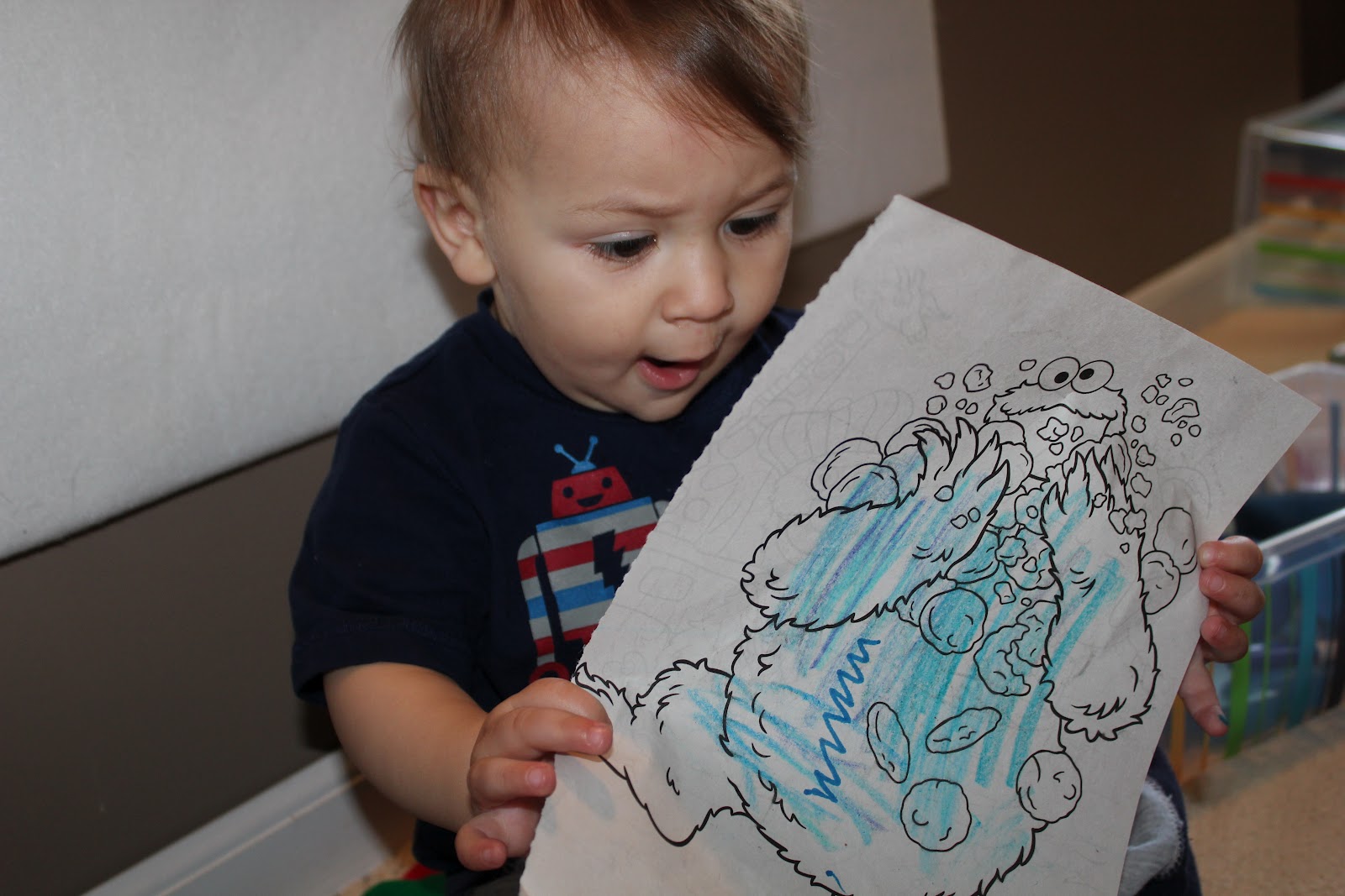 Color Blue at Tot School