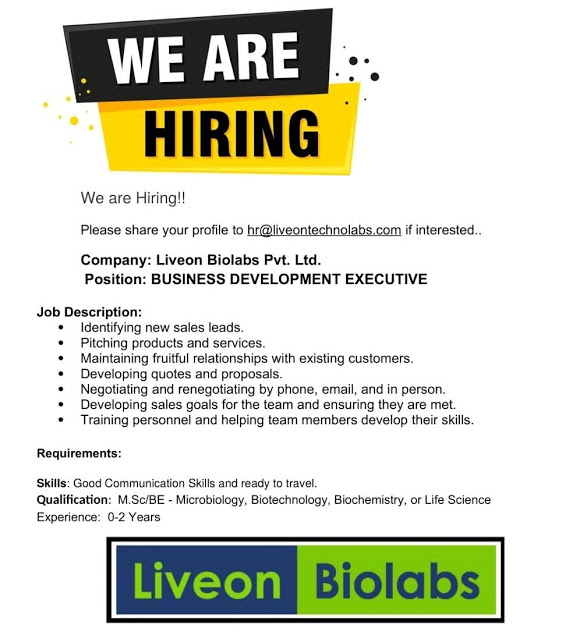 UDYOG ADDA: Liveon Biolabs Pvt. Ltd - Hiring Freshers & Experienced M ...