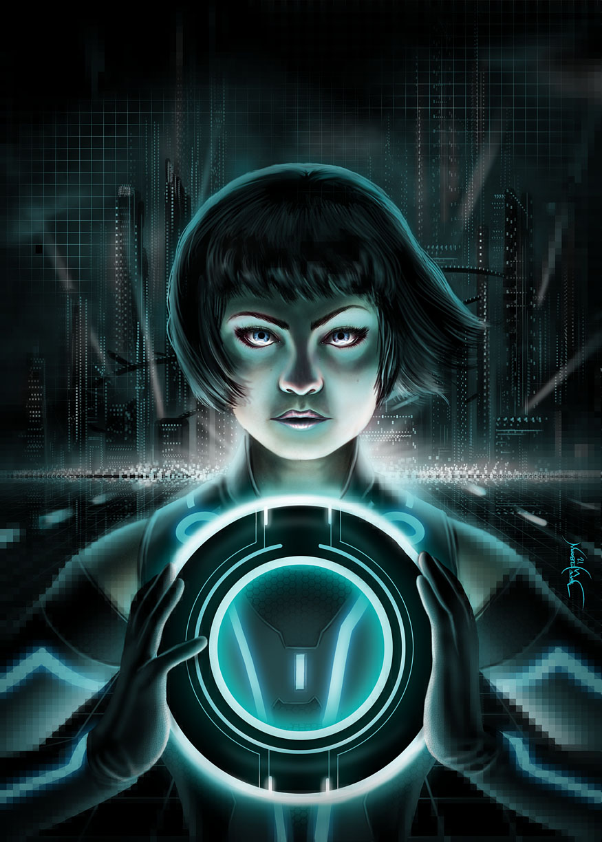 The Geeky Nerfherder: #ArtOfTheDay: 'Quorra' by Jeff Welborn
