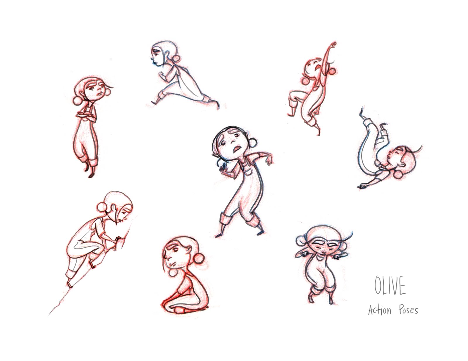 Missngomer Productions: Model Sheets Part 2 Action Poses