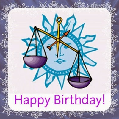 Animations a2z: Libra happy birthday cards