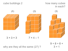 MEDIAN Don Steward mathematics teaching: harder cube buildings
