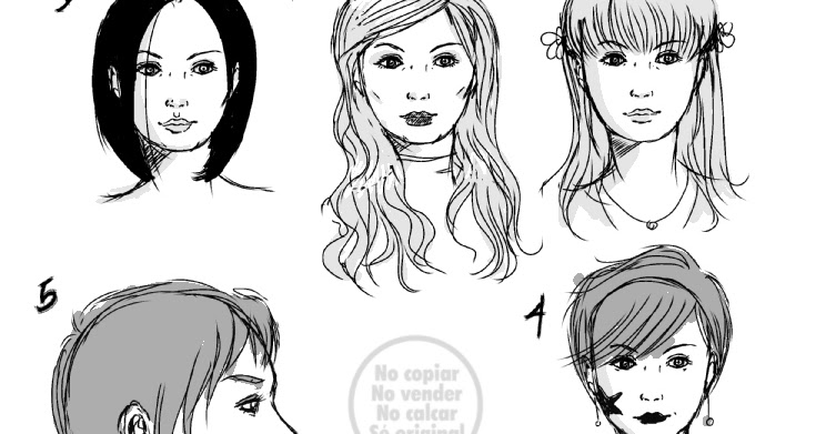 Caras de mujeres estilo comic americano | Dibujos y Sketches de Jane Lasso