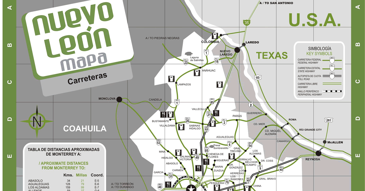 Nuevo León: MAPAS DE NUEVO LEON