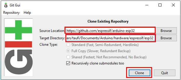 Installing Esp32 Iot Board In Arduino Ide Via Git Software Robotics University