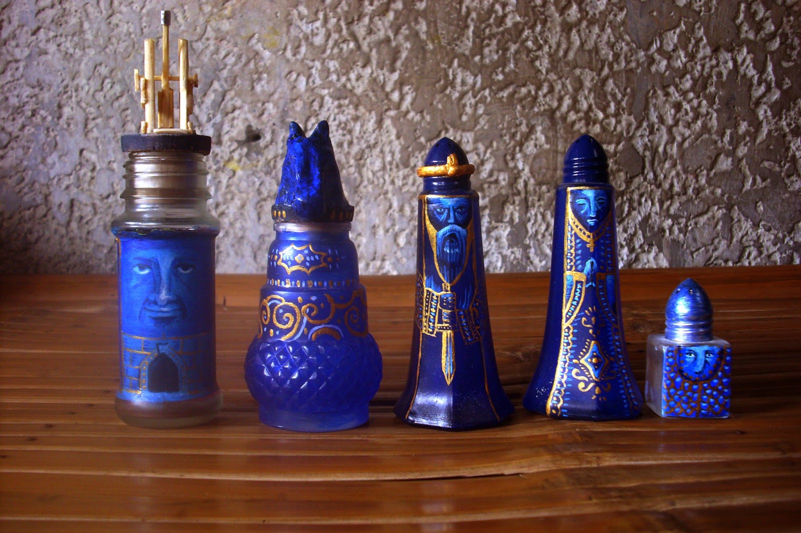 Giallo Antico: Salt and Pepper Shaker Chess Set