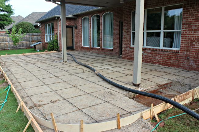 PATIO PROJECT PROGRESS {FOUNDATION} | Dimples and Tangles