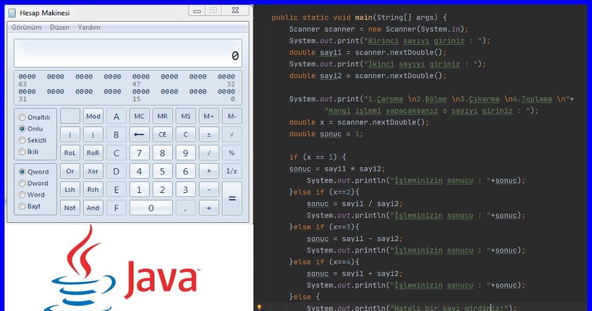Javada Hesap Makinesi Nasıl Yapılır?