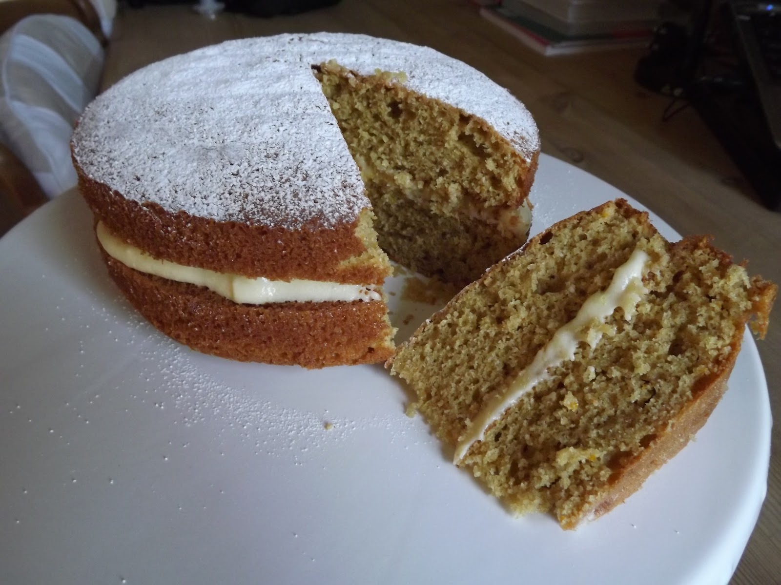 Farmhouse Orange Victoria Sandwich for the Weekly Bake Off