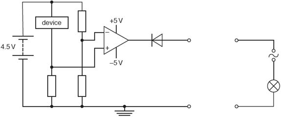 Part of a circuit incorporating an operational amplifier (op-amp) is ...
