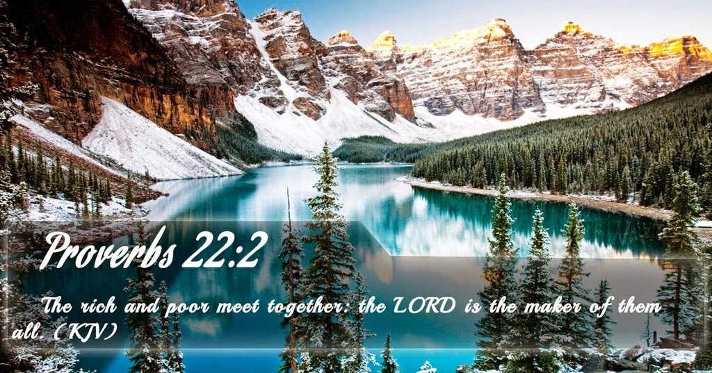 INSPIRATIONAL QUOTES | PROVERBS 22:2