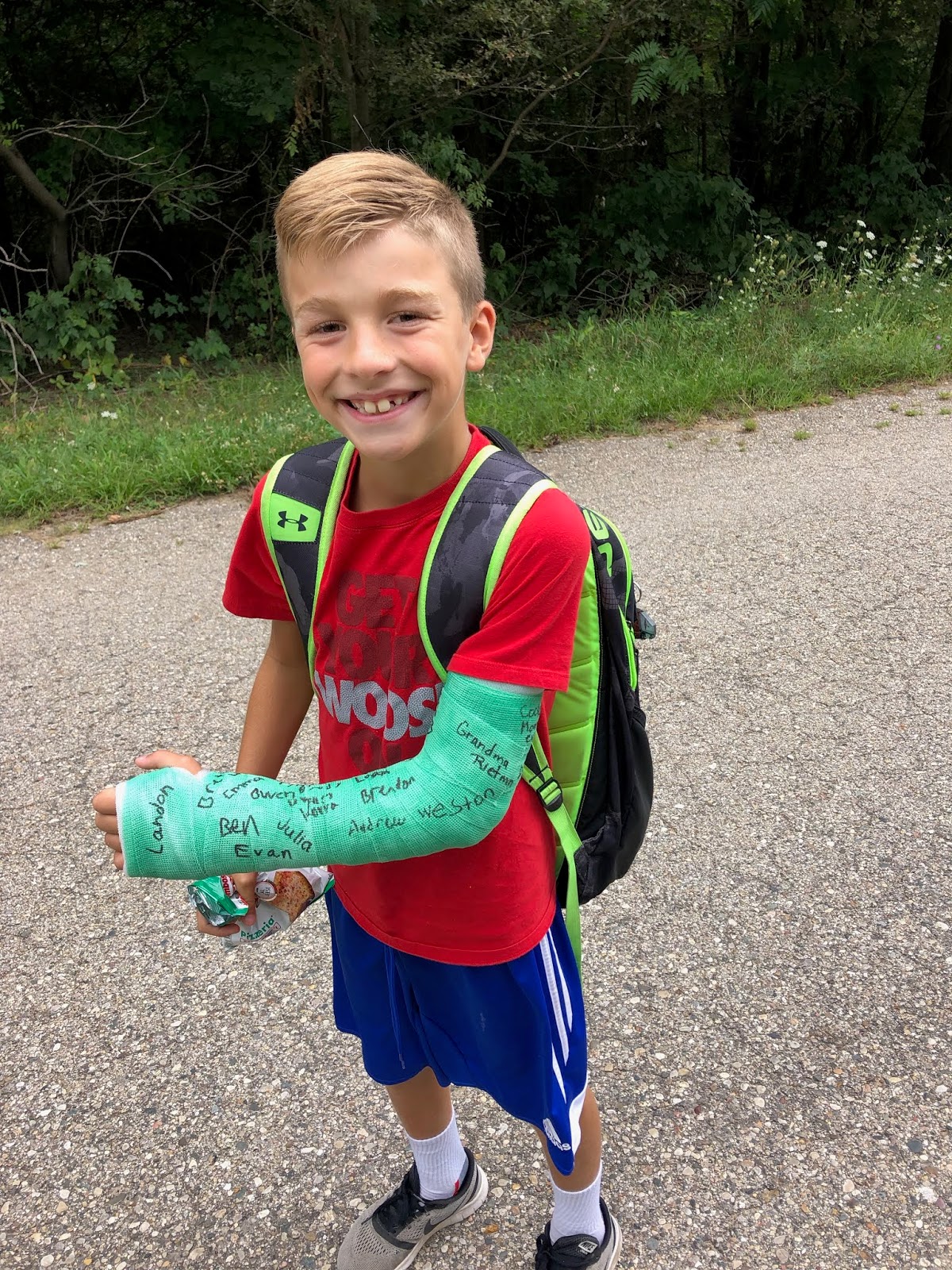 first broken bone goes to... | When Hello Means Good-Bye