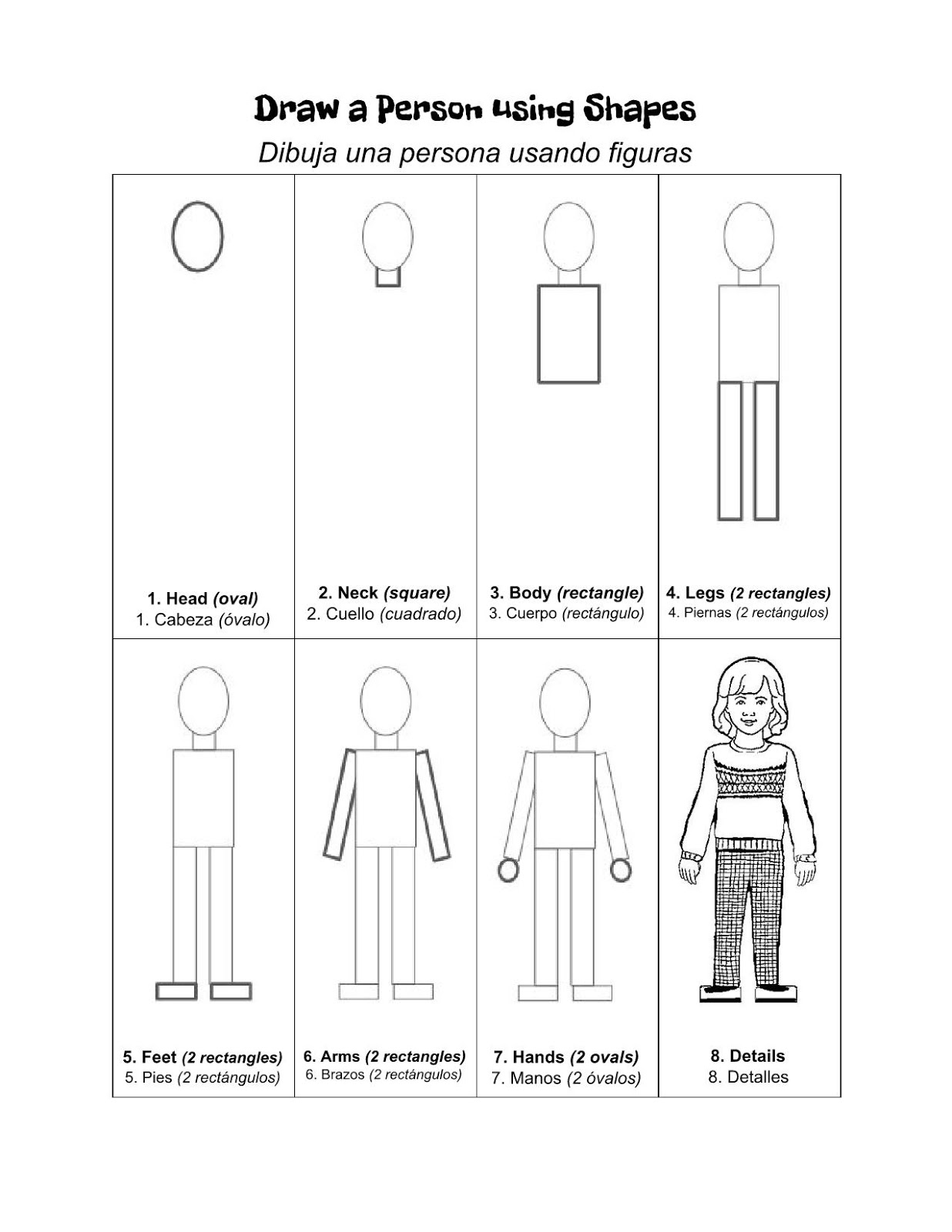 Using Shapes to Draw People