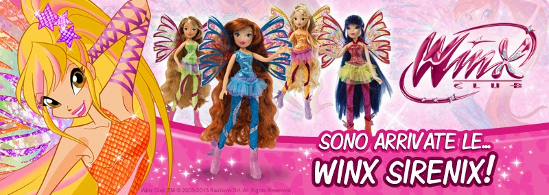 ¡Banner promocional de las muñecas Winx Club Sirenix en Italia! - Winx ...