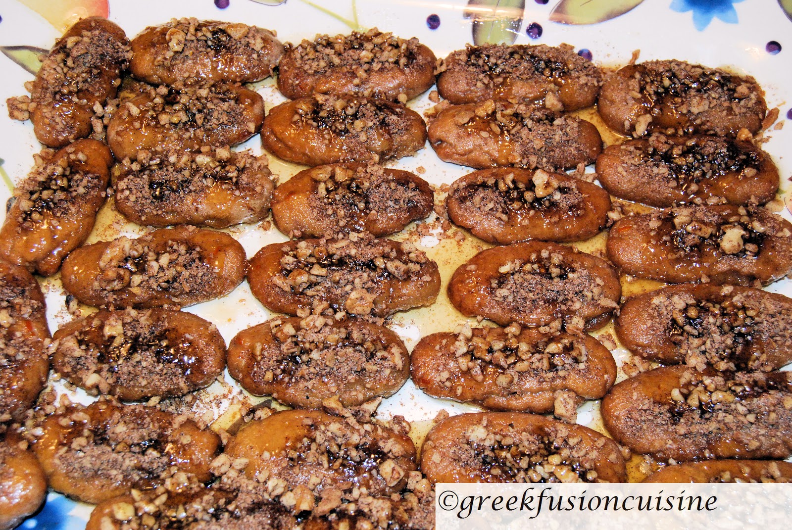 Greek Fusion Cuisine: Melomakarona – Greek walnut cinnamon honey cookies