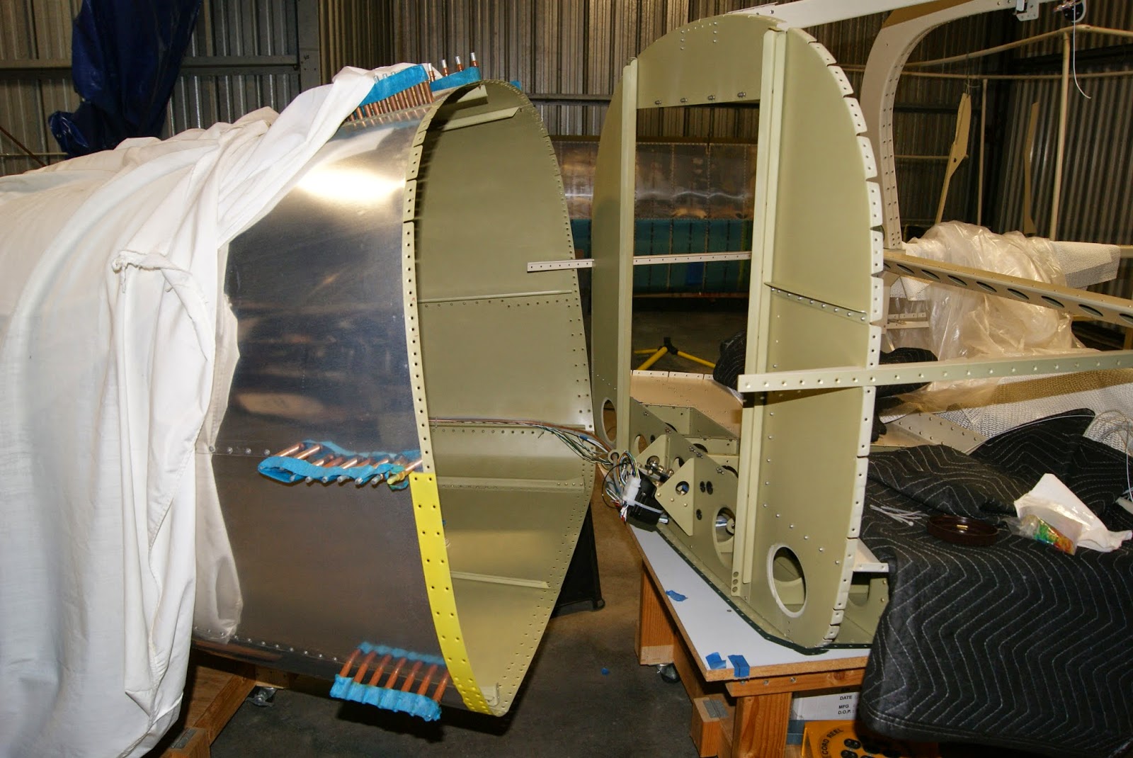 DOG Aviation John's RV-12 Blog: Final Preparations For Tail Cone Mating