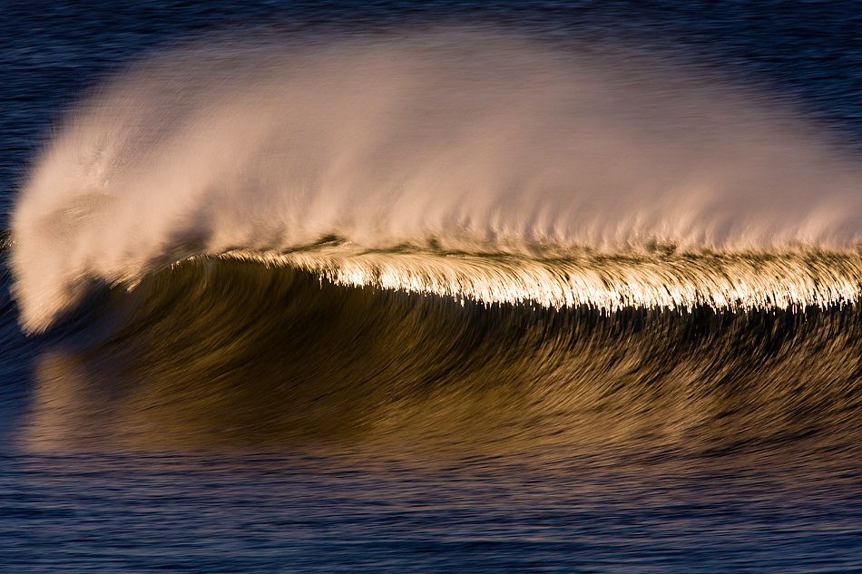 Magnificent Golden Waves of California Ocean - Best Photography, Art ...