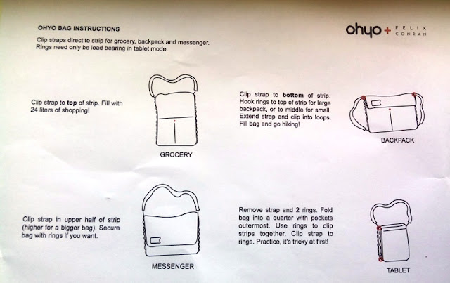 Ohyo Bag Converts To A Messenger Bag, Backpack, Shopping Bag and Tablet ...