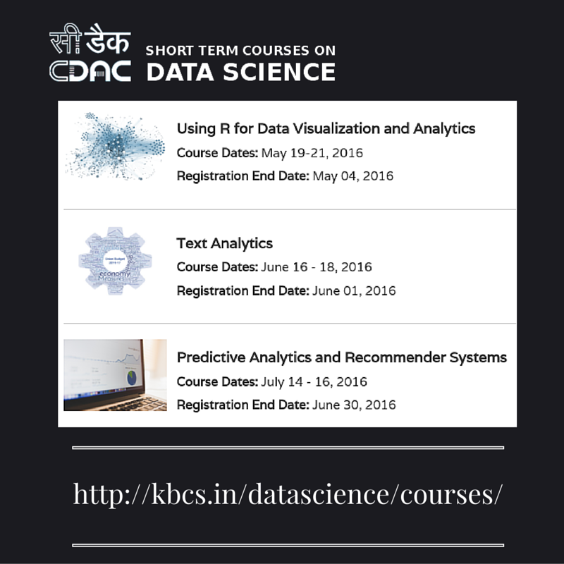 U Me N CS: Short Term Courses on Data Science