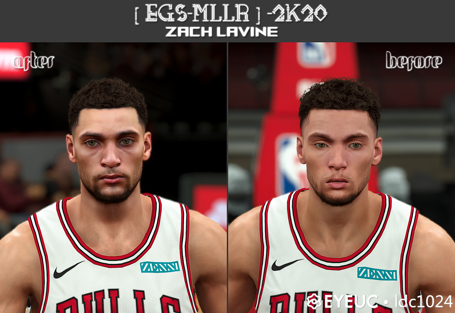 Zach Lavine Cyberface and Body Model By EGS-MLLR