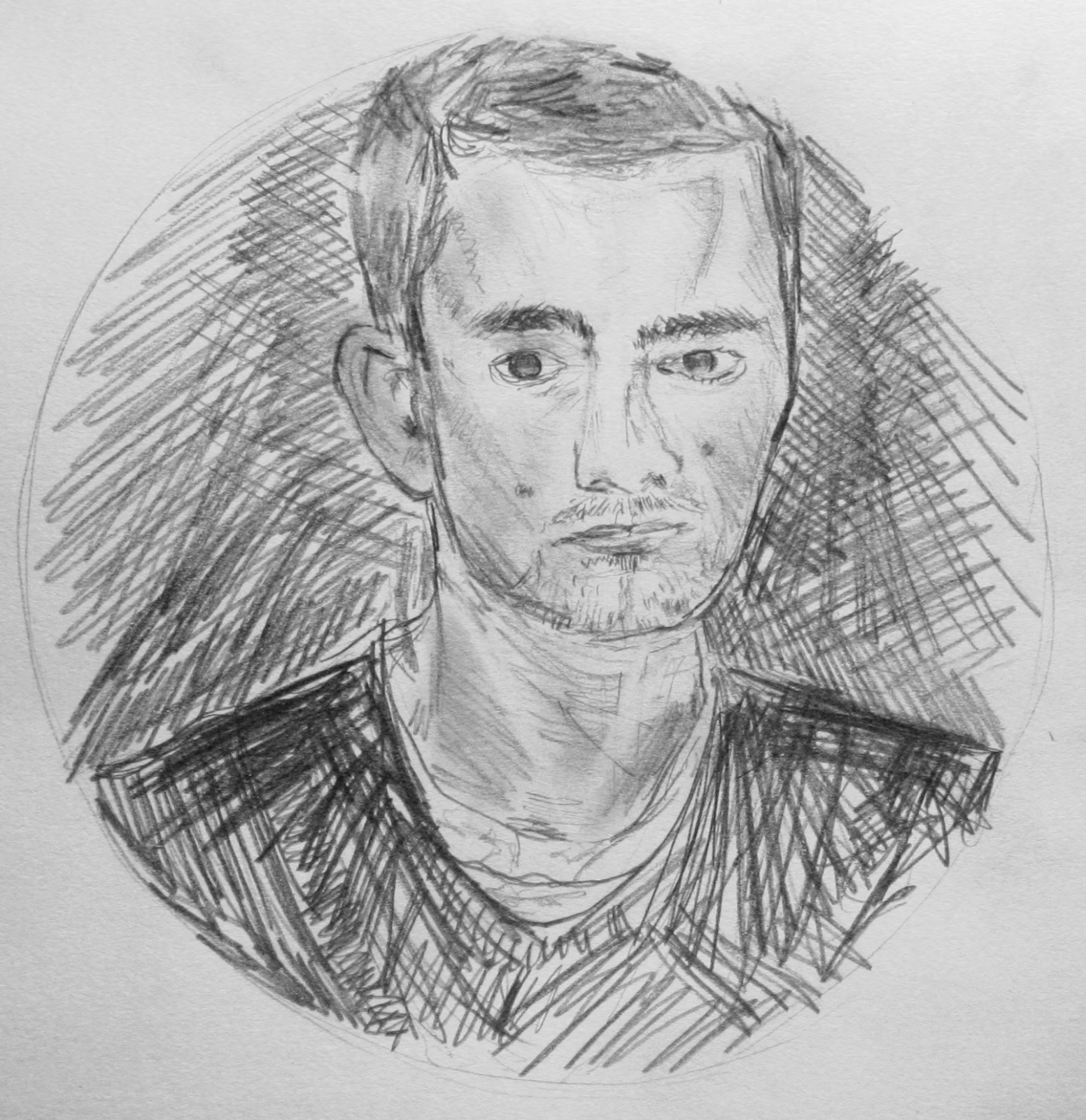 kindofdoon: The Blog of Daniel W. Dichter: Self-portrait sketch with a ...