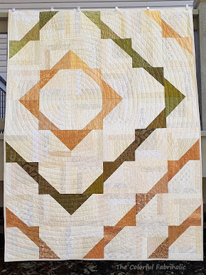 The Colorful Fabriholic: Finished Log Cabin Triangles