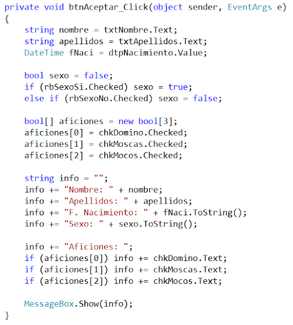 Lenguaje C# ~ Proyecto de Práctica Área de Informática III-BTP Y.E.S. 2020
