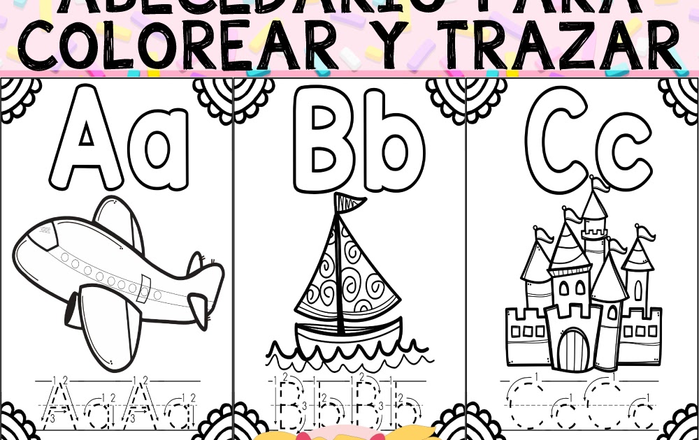 Alfabeto Espanol Colorear