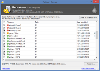 Ανάκτηση αρχείων δωρεάν με το Piriform Recuva - Ανάκτηση Αρχείων ...