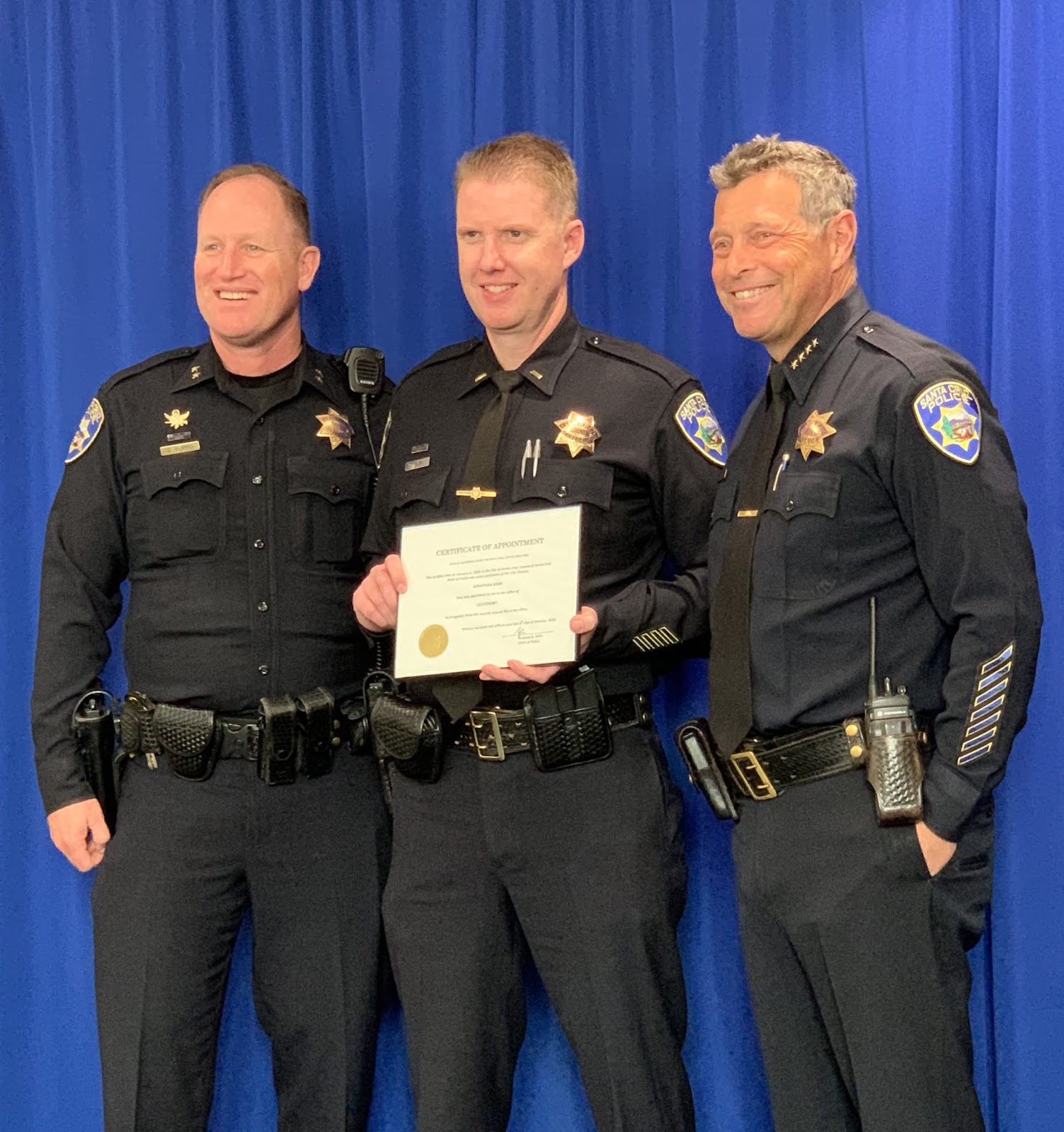 Santa Cruz Police: Lieutenant and Sergeant Promotion Announcement