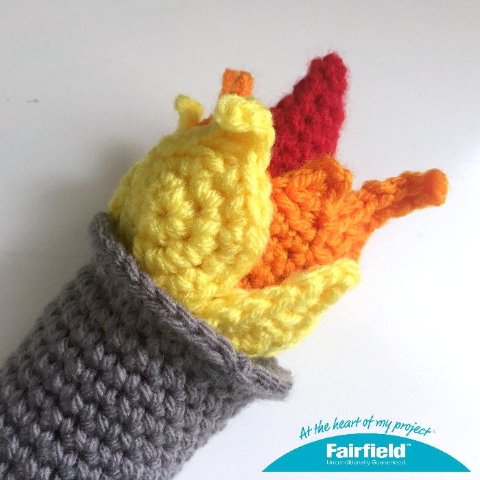 5 Little Monsters: Crocheted Olympic Torch