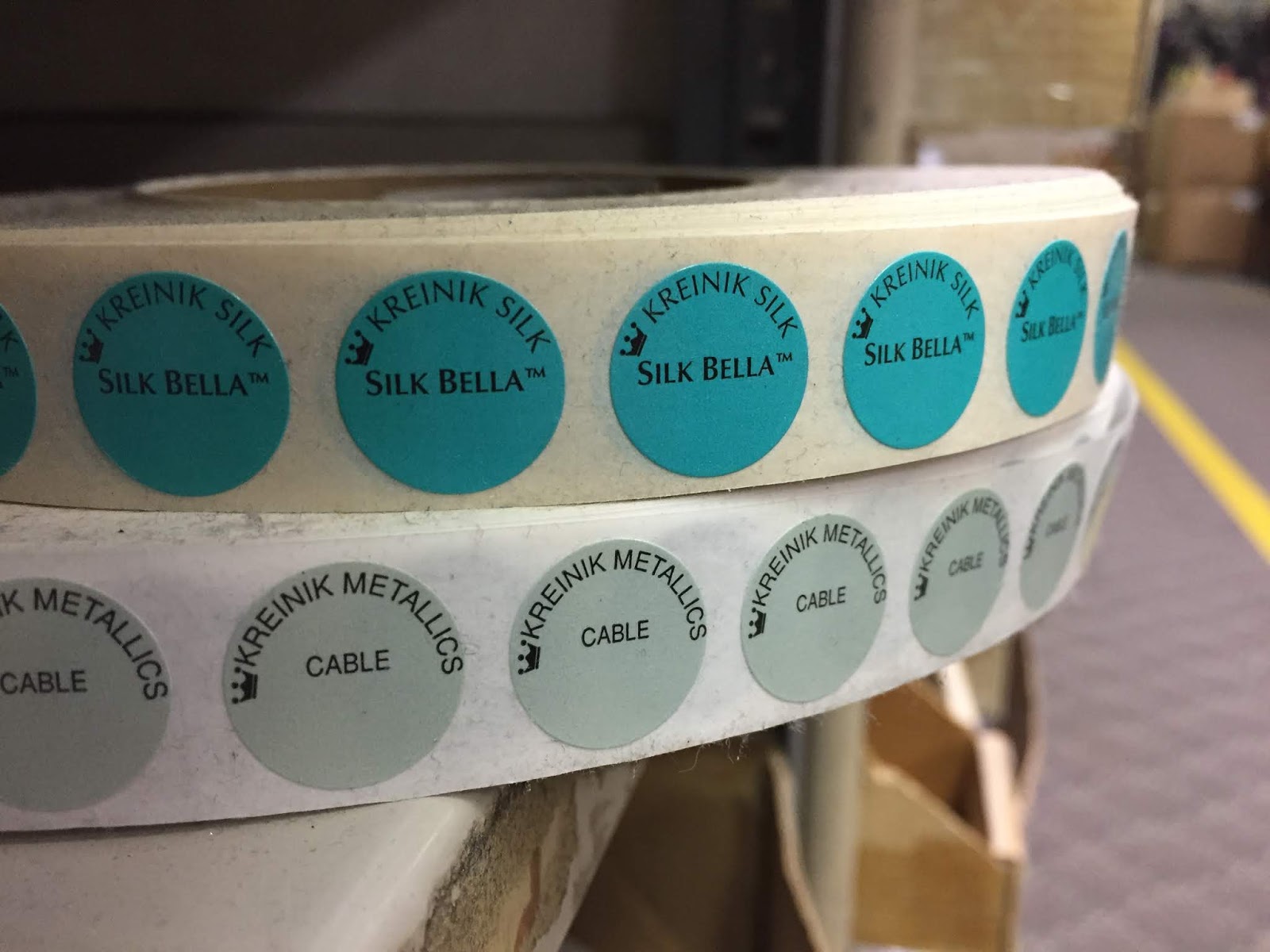 Kreinik Thread Blog: About those Kreinik spool labels