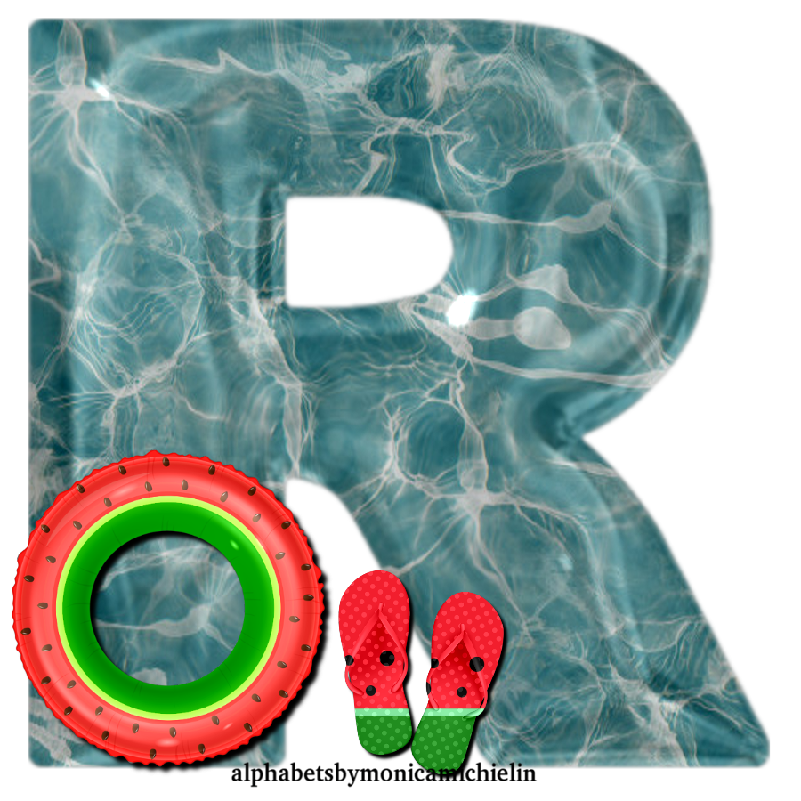 M. Michielin Alphabets: BLUE WATER POOL ALPHABET LETTERS LUMPY ...