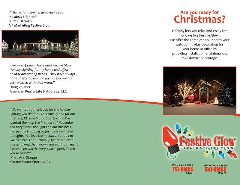 Doodles and Design: Festive Glow Brochure