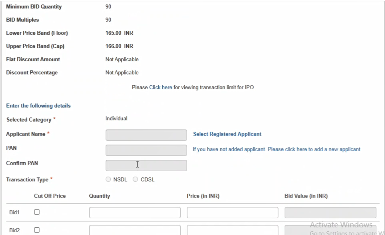 Apply IPO using SBI Internet Banking ASBA